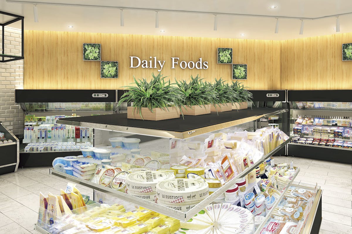 卓上ポット GR4279 ｜フェイクグリーン 卓上 スクエアタイプ ナチュラル